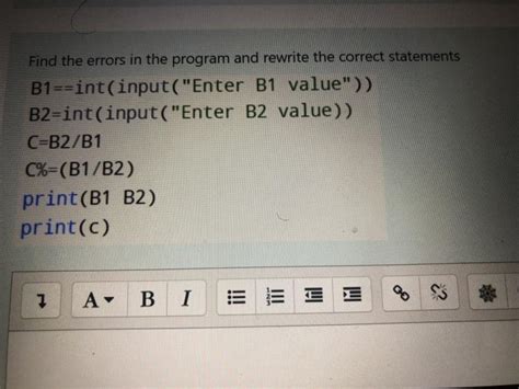 Solved Find The Errors In The Program And Rewrite The