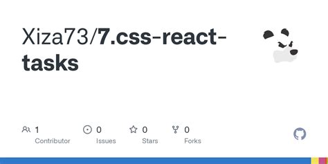 Github Xiza737css React Tasks