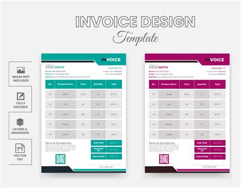 Invoice Design Template On Behance