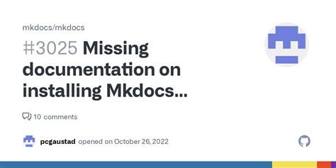 Missing Documentation On Installing Mkdocs Development Version Dependencies · Issue 3025