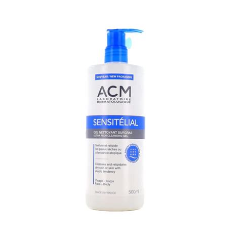 غسول جل للبشرة الجافة Acm Sensitélial Ultra Rich Cleansing Gel 500ml