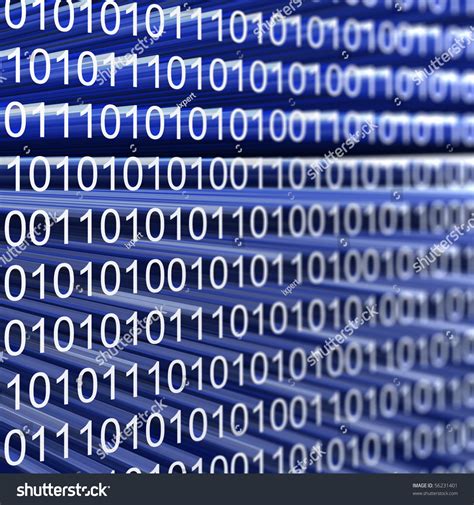 Binary Code High Resolution 3d Render Stock Illustration 56231401