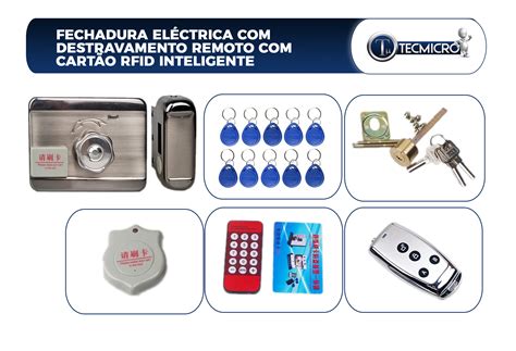 Fechadura Elétrica Para Porta Com Abertura Por Cartões Rfid Tecmicro Angola