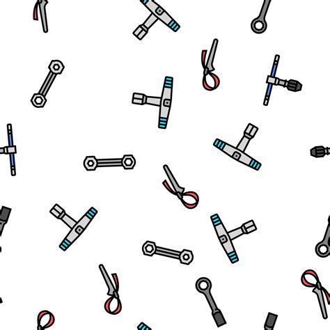 Wrench Tool Spanner Repair Vector Seamless Pattern 19542411 Vector Art At Vecteezy