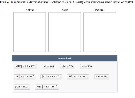 [solved] each value represents a different aqueous soluti