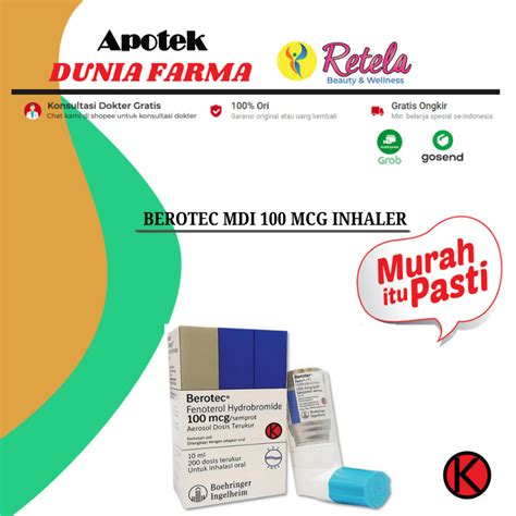 Jual Berotec Mdi 100 Mcg Inhaler Shopee Indonesia