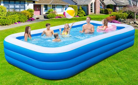 Large Inflatable Pool With Seats For Adults 130x 72 X22