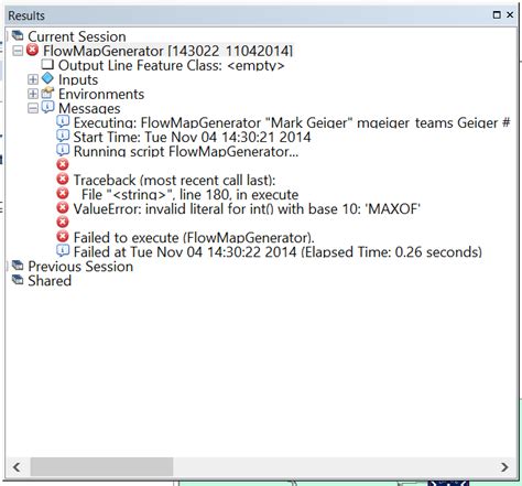 Arcgis Desktop Error In Creating A Flow Map Geographic Information Systems Stack Exchange