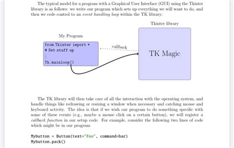 Solved The Typical Model For A Program With A Graphical User