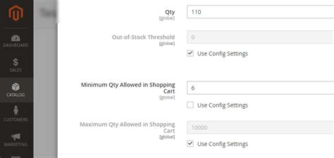 Different Minimum Product Qty Frontend And Backend Magento Forums