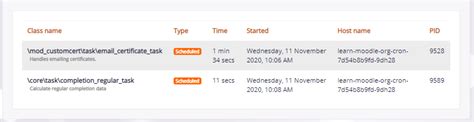 Scheduled Tasks Moodledocs