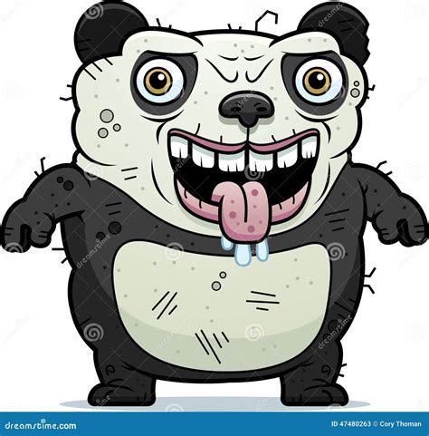 Ugly Panda Standing Stock Vector Illustration Of Gross 47480263