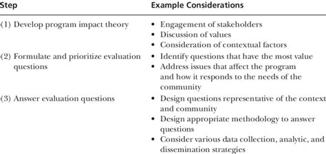 program theory and theory driven evaluation science three step model