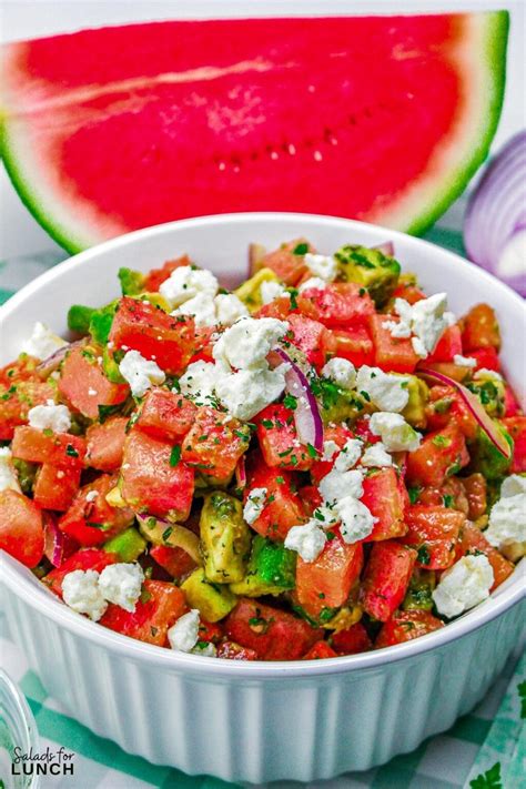 Refreshing Watermelon Avocado Salad Perfect For Summer