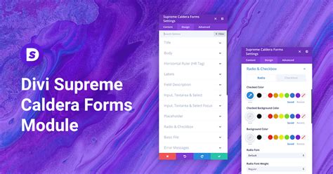 Caldera Forms Module Divi Supreme