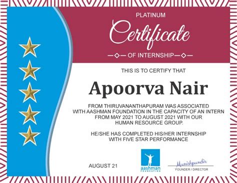 Apoorva Nair On Linkedin Internship Humanresource Aashmanfoundation