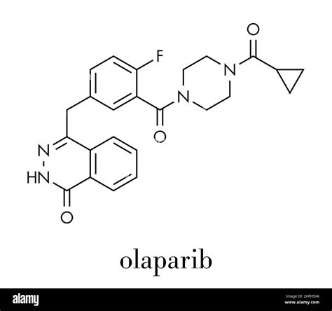 Olaparib Cancer Drug Molecule Inhibitor Of Parp Poly Adp Ribose