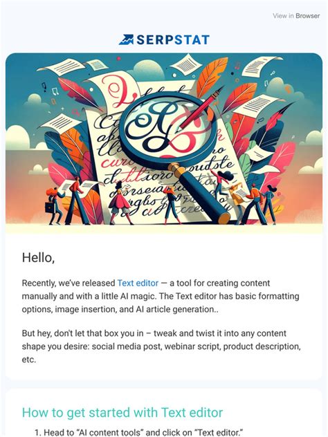 Serpstat 🤖 How To Use The Ai Powered Text Editor To Create Content Milled