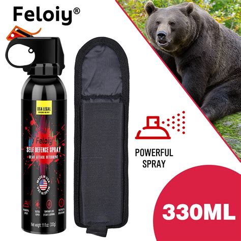 Feloiy Self Defence Spray W Holster Bear Attack Deterrent Legal Bear