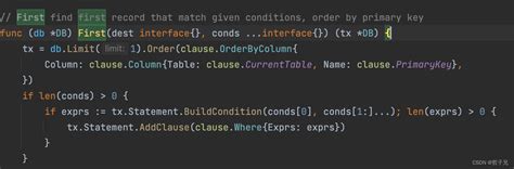 关于gorm使用first自动加主键排序的坑gorm First Csdn博客 关于gorm使用first自动加主键排序的坑gorm First Csdn博客