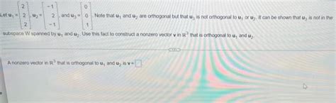 solved 6 let y and u 1 write y as the sum of a vector in
