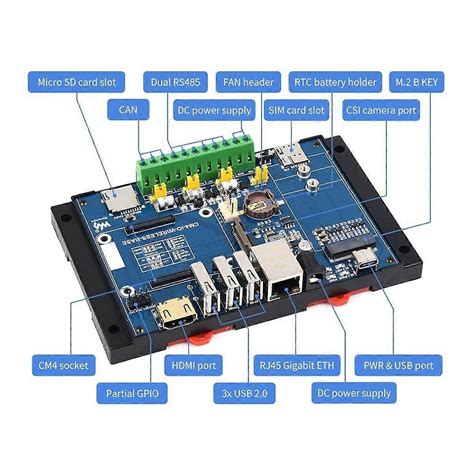 Cm4 Expansion Module Gigabit Ethernet 5g 4g Expansion Board M 2 Mini Pcie For Cm4 Fruugo Uk