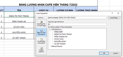 Cách liên kết dữ liệu trong excel ModunComputer