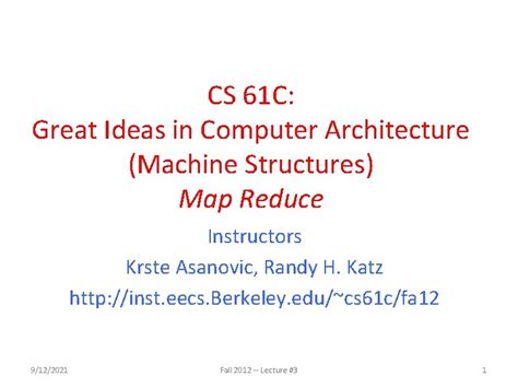 Cs 61 C Great Ideas In Computer Architecture
