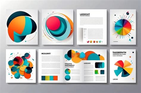 Abstract Vector Layout Background Set For Art Template Design List Front Page Premium Ai