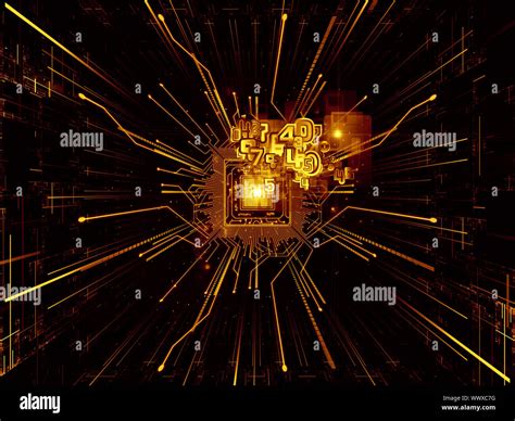 Backdrop Of CPU Graphic And Abstract Design Elements On The Subject Of Digital Equipment
