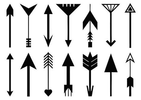 A Collection Of Arrows And Arrows With Different Designs Premium Ai