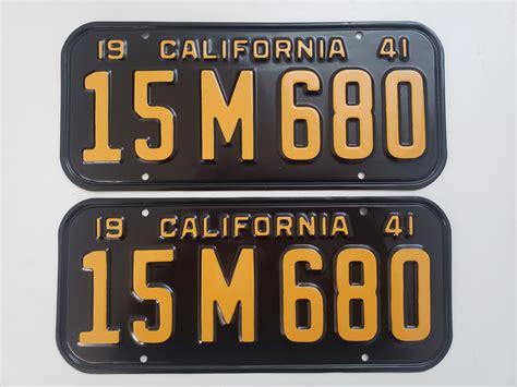 California Old License Plates Vintage Cars Motorcycles And Trucks Yom