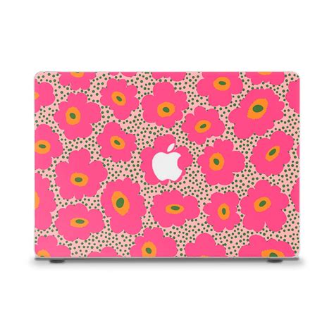 Cute Macbook Case Pink Flowers Macbook Air 13 15 M2 Macbook Pro 13 Pro 14 16 Aesthetic Floral