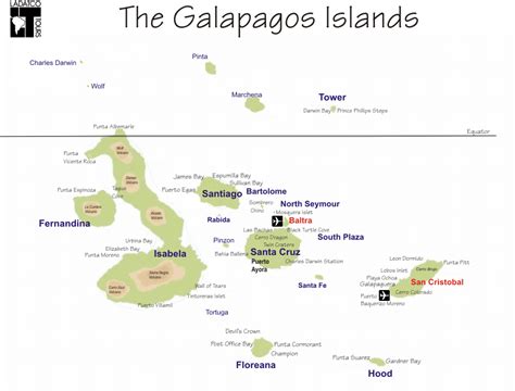 Galapagos Island Basics Map Galapagos