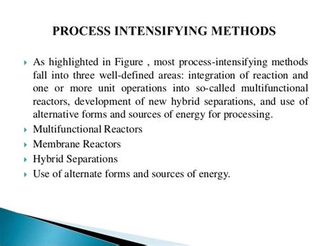 Process Intensification