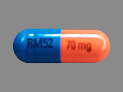 Rm52 70 Mg Pill Blue And Orange Capsule Oblong Pill Identifier
