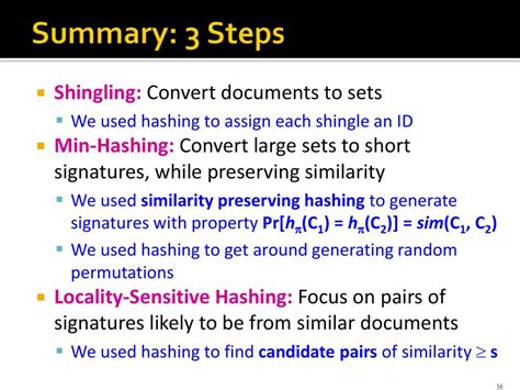 Finding Similar Items Locality Sensitive Hashing Ppt Download