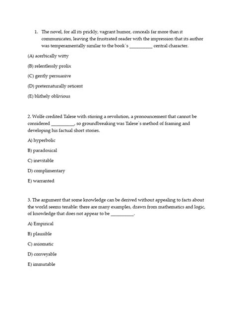 Verbal Reasoning Sample Questions Pdf