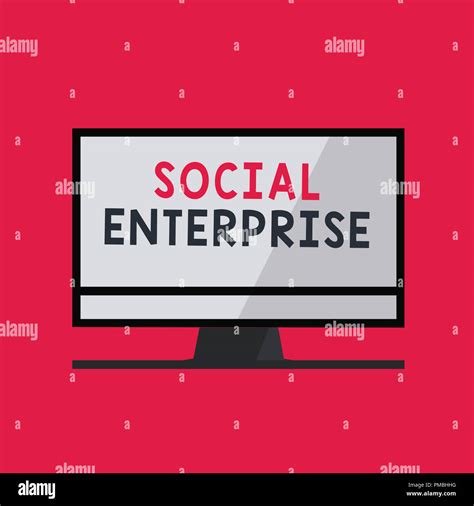 Handwriting Text Writing Social Enterprise Concept Meaning Business