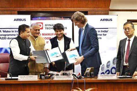 Airbus Partners With Dynamatic Technologies To Manufacture All Doors For A220 Aircraft In India