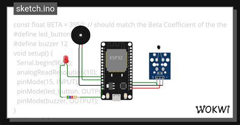 Tempreture Sensor Wokwi Esp32 Stm32 Arduino Simulator