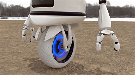 One Wheel Robot Rigged 3d Model Animated Rigged Cgtrader