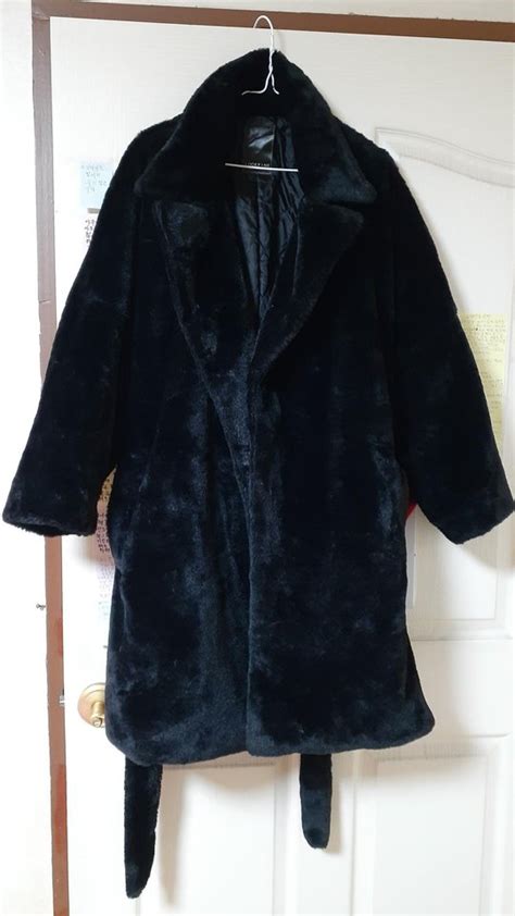 룩핀 여성 페이크 밍크 롱 퍼 겨울 코트 특a 헬로마켓