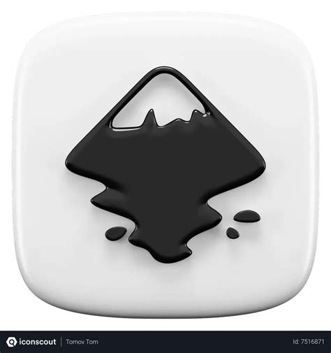 Free Inkscape Logo 3d Icon Download In Png Obj Or Blend Format