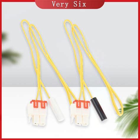 2pcs Set Refrigerator Temperature Sensor Probe Refrigerator Defrost