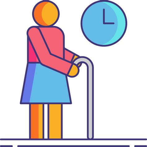 Aging Flaticons Lineal Color Icon