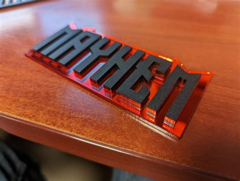 custom text badge type your own box font double layer atomic
