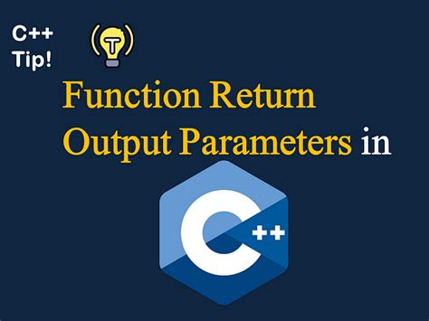 Function Return Types And Output Parameters In C Madhawa Polkotuwa