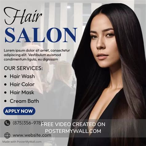 Hair Salon Ads Template Postermywall