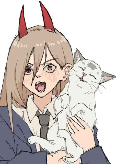 Power And Meowy Chainsaw Man Drawn By Pantsu Ripper Danbooru